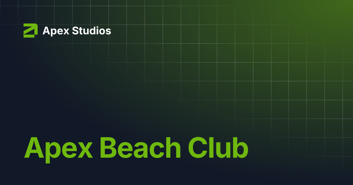 Apex Beach Club | Apex Studios