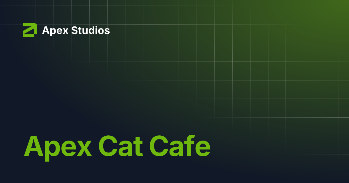 Apex Cat Cafe | Apex Studios