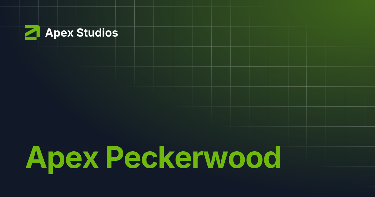 Apex Peckerwood | Apex Studios