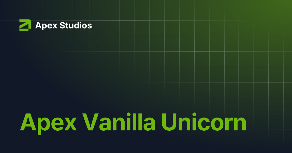Apex Vanilla Unicorn | Apex Studios