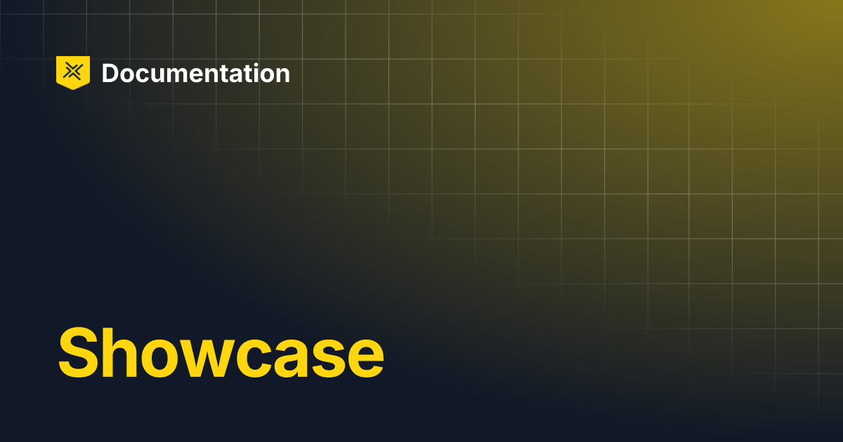 Showcase | Documentation