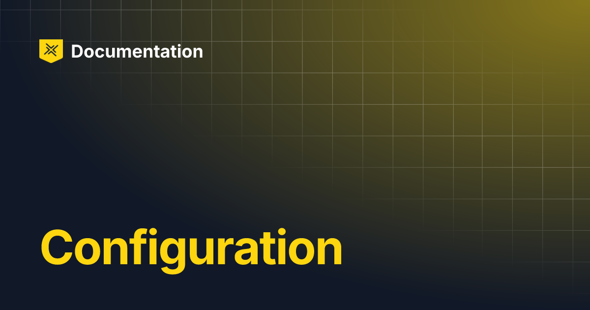 Configuration | Documentation