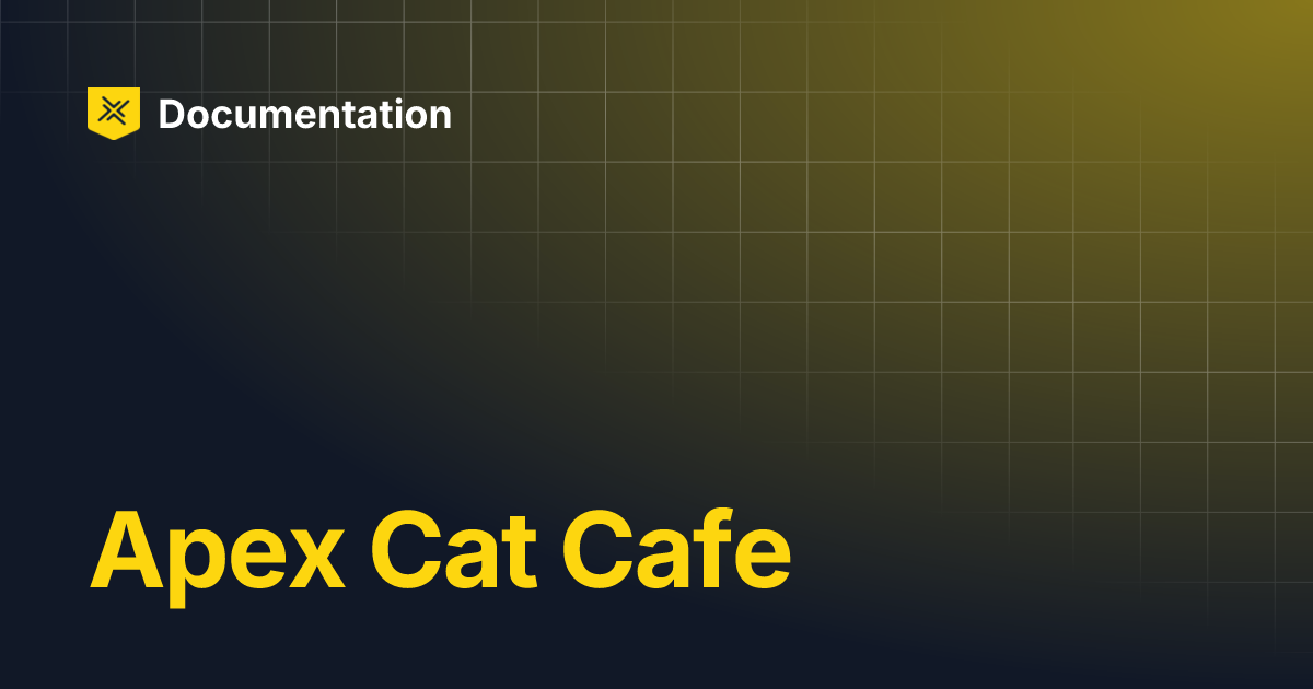Apex Cat Cafe | Documentation
