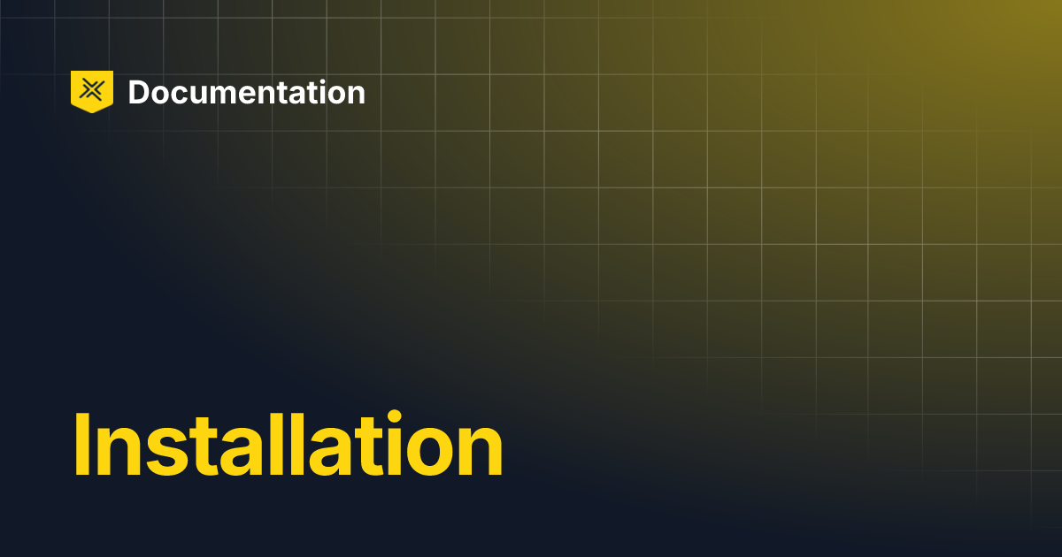 Installation | Documentation